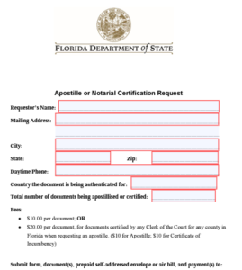 Cómo apostillar un documento en Florida - ApostillarDocumento